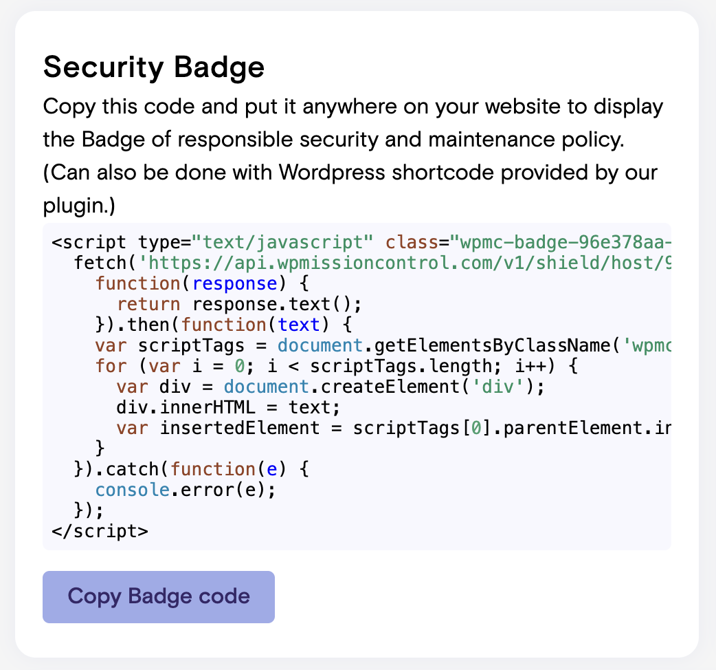 How to add a Security Badge to your website - WPMissionControl Blog